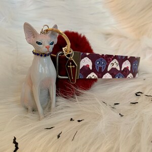 Victorian Vampire Sphynx Halloween Wristlet - Etsy