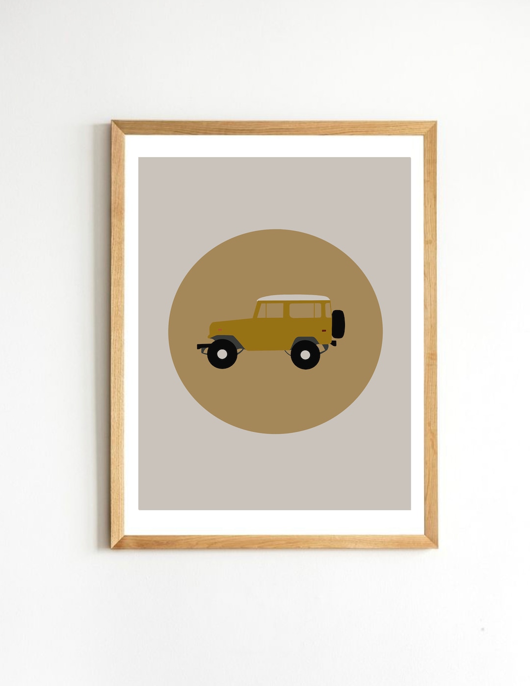 Classic Toyota Wall Art Toyota Landcruiser FJ40 Vintage Vehicle Art ...