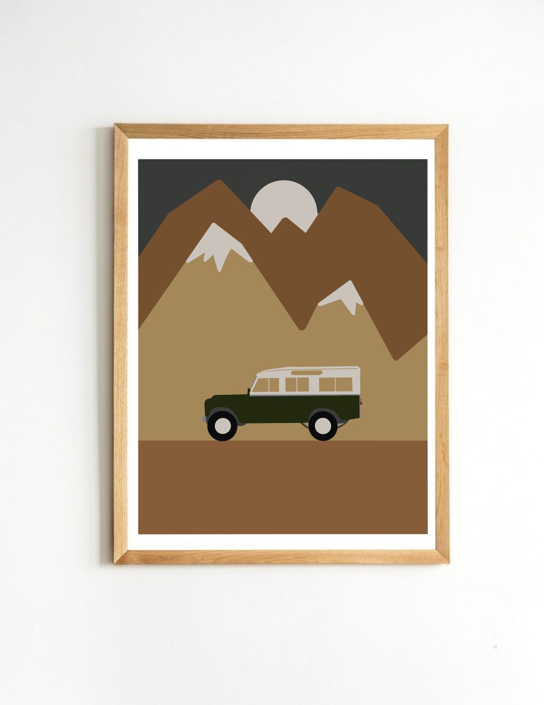 Land Rover Series III Land Rover Art Vintage Vehicle Print Minimalist ...
