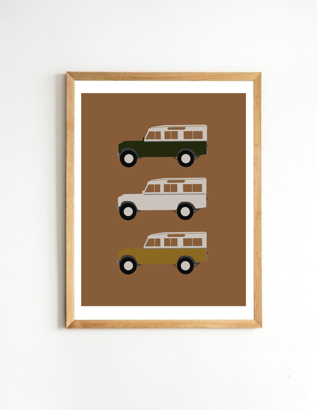 Car Print Vehicle Wall Decor Land Rover Art Classic Car Print Vintage ...