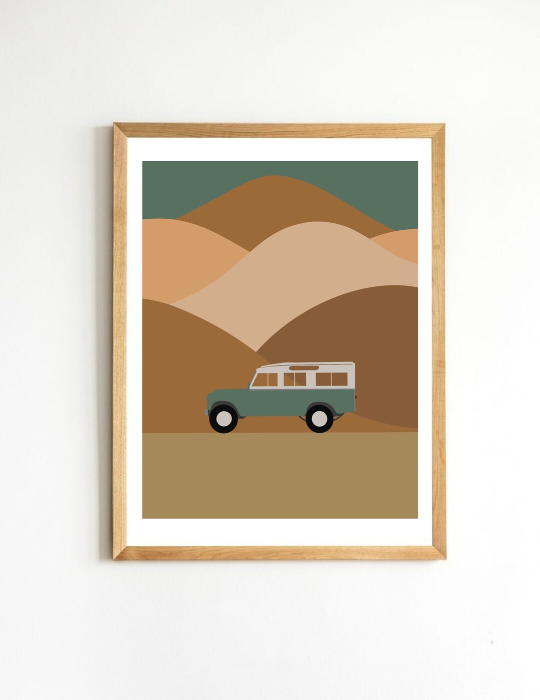 Land Rover Art Vintage Vehicle Print Land Rover Series 3 Boys Room ...