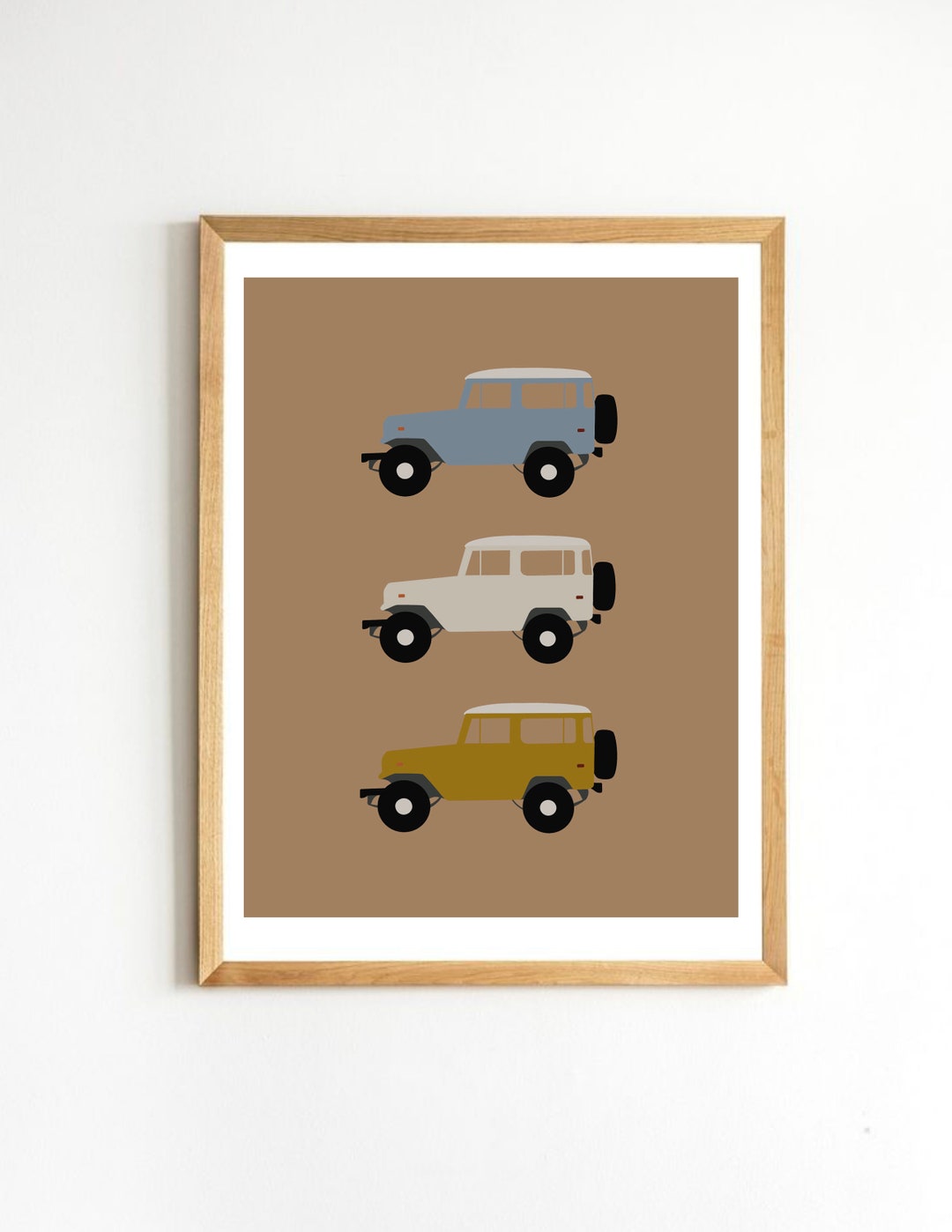 Toyota Wall Art Lancruiser Poster Kids Room Wall Art Car FJ40 Nursery ...