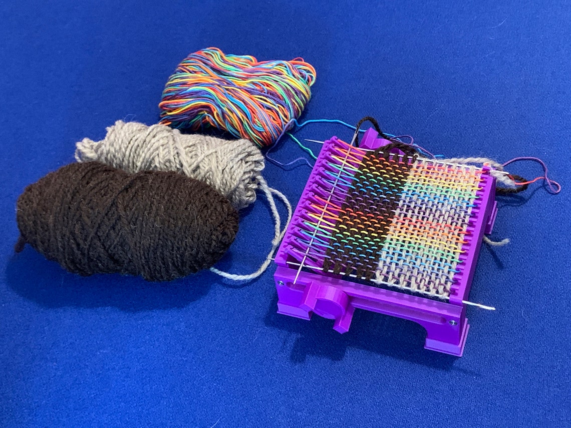 Loomie the Little Rigid Heddle Loom: Weave Small Squares 4 | Etsy