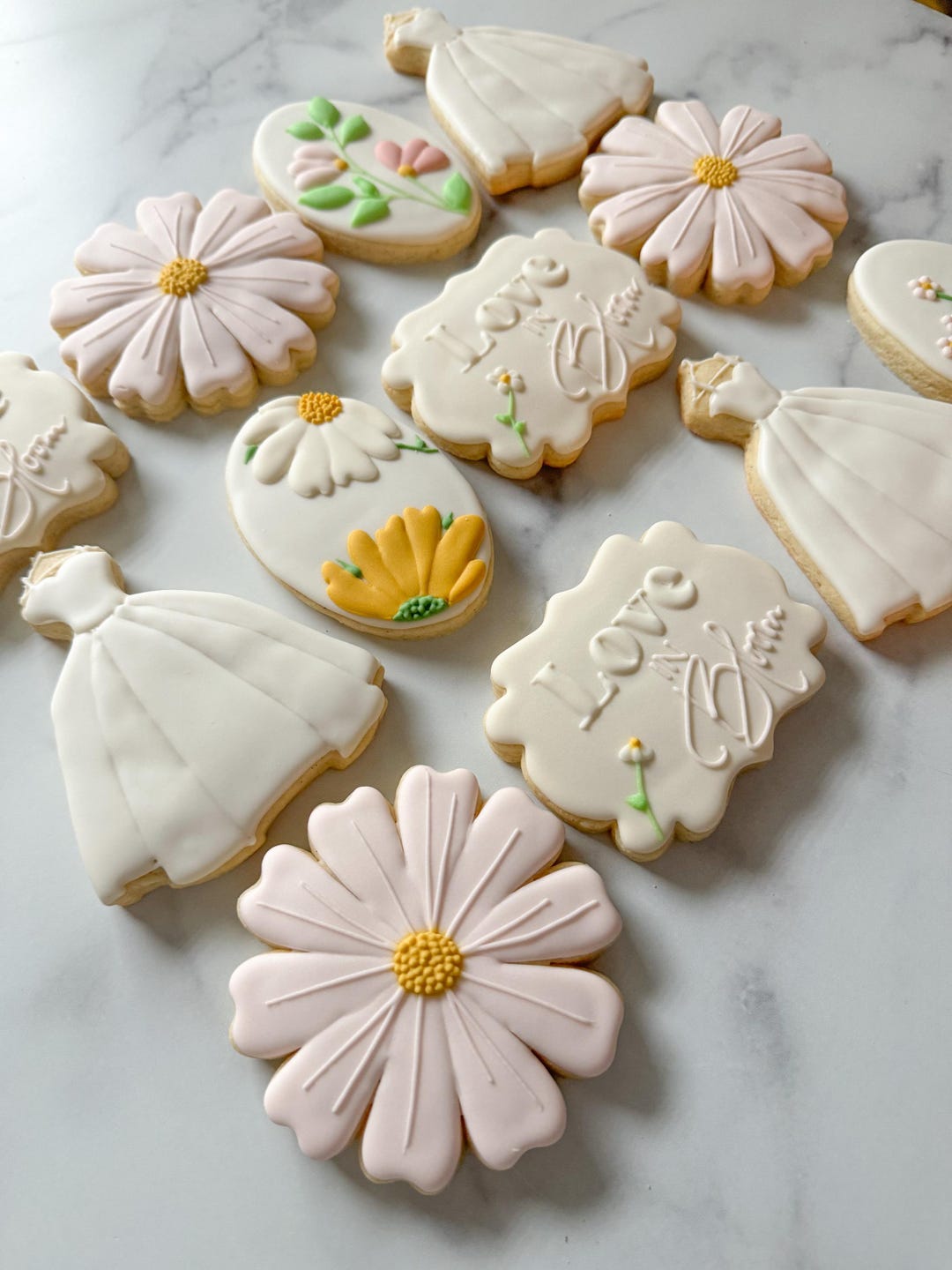 Love in Bloom Cookies | Wildflower Sugar Cookies| Wedding Suga Cookies ...
