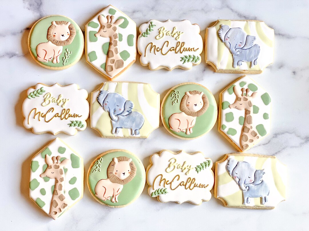 Baby Safari Sugar Cookies Wild One Sugar Cookies Two Wild Sugar Cookies ...