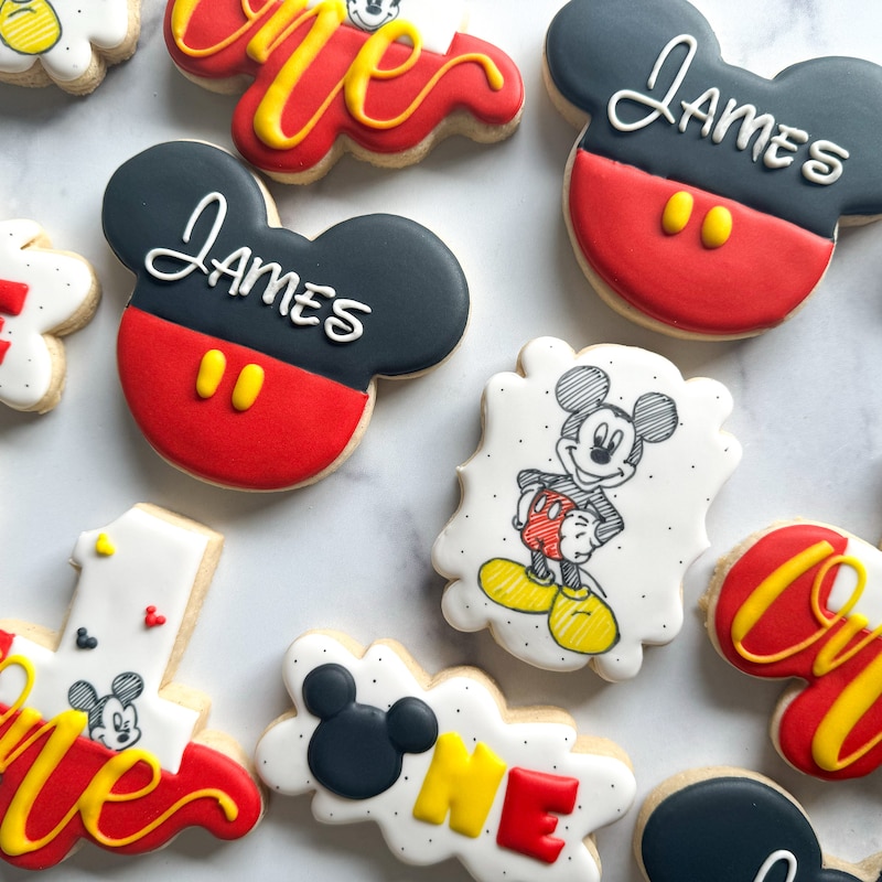 Mickey Mouse Cookies - Etsy