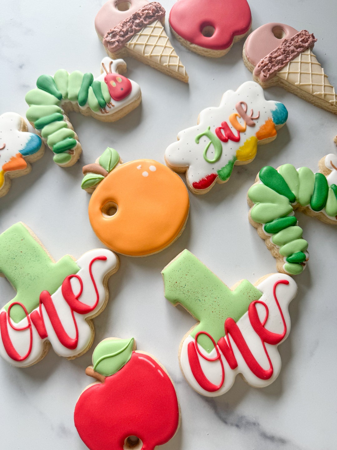 The Very Hungry Caterpillar Custom Cookies | the Hungry Caterpillar ...