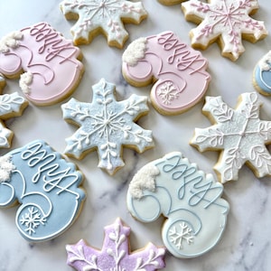 Frozen Sugar Cookies | Frozen Theme Cookies | Winter Wonderland Cookies ...