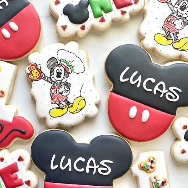 Mickey Mouse Cookies - Etsy