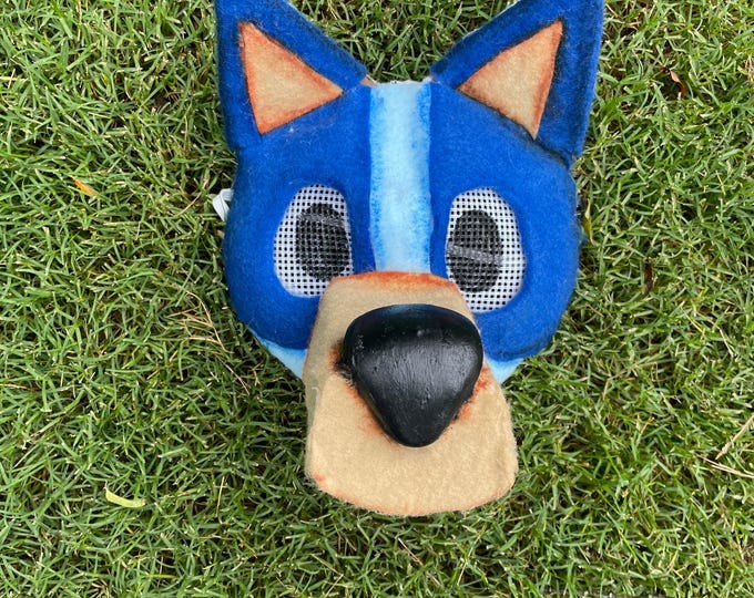 Bluey Mask - Etsy