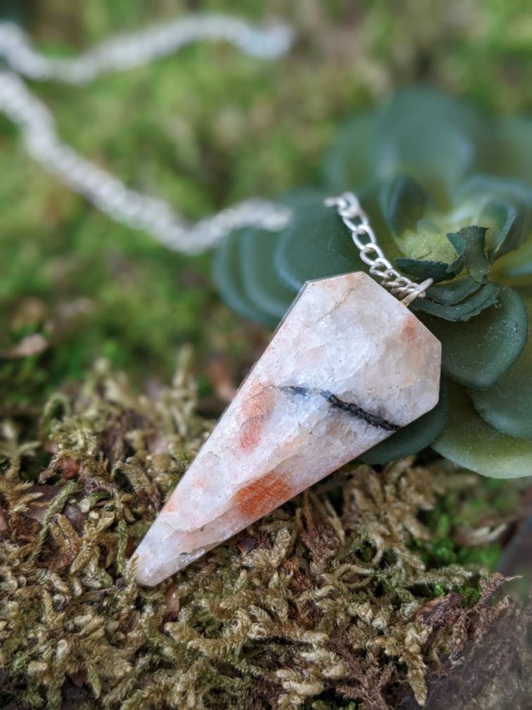 Sunstone Pendulum Shamanic Tool for Intuition, Answers, and Connecting ...