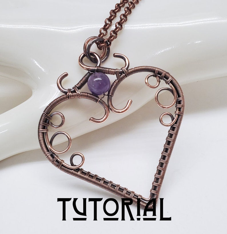 Wire Wrap Tutorial Wire Wrap Jewelry Heart Pendant Tutorial - Etsy Canada
