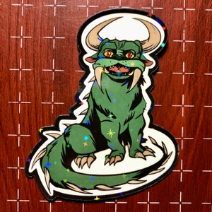 The Hodag Cryptid Sticker Holographic Sparkle - Etsy