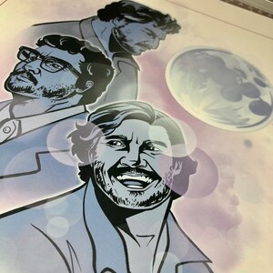 3 Pedro Moon | Print | Pedro Pascal | Fan Art - Etsy