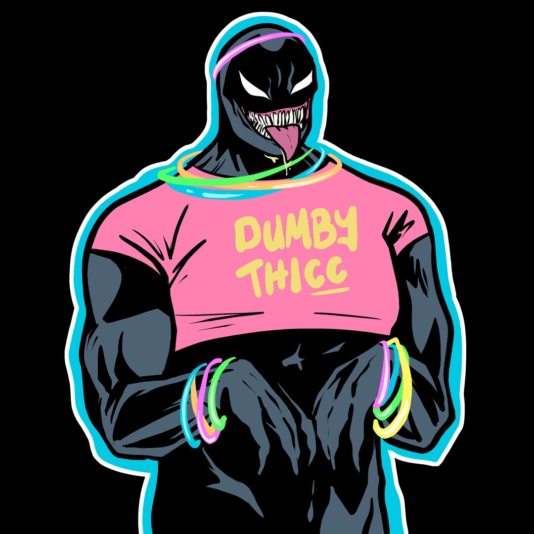 Venom: Dumby Thicc Sticker - Etsy