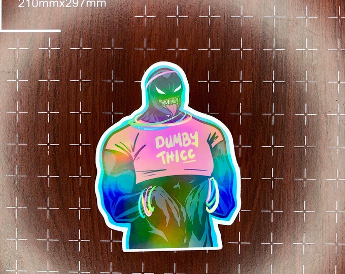 Venom Dumby Thicc Sticker - Etsy