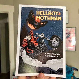 Mothman | Hellboy | Comic Cover | Mystery Book | Art Print | Fan Art - Etsy