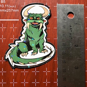The Hodag Cryptid Sticker Holographic Sparkle - Etsy