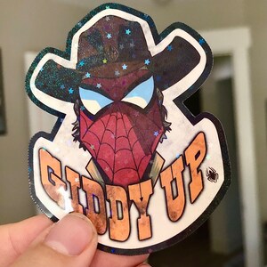 Web-slinger | Sticker | Holographic | Fan Art | Spider-man | Across the ...