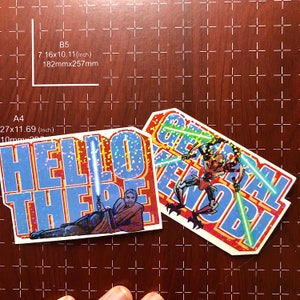 Obi Wan Kenobi | General Grevious | Hello There | Sticker | Holographic ...