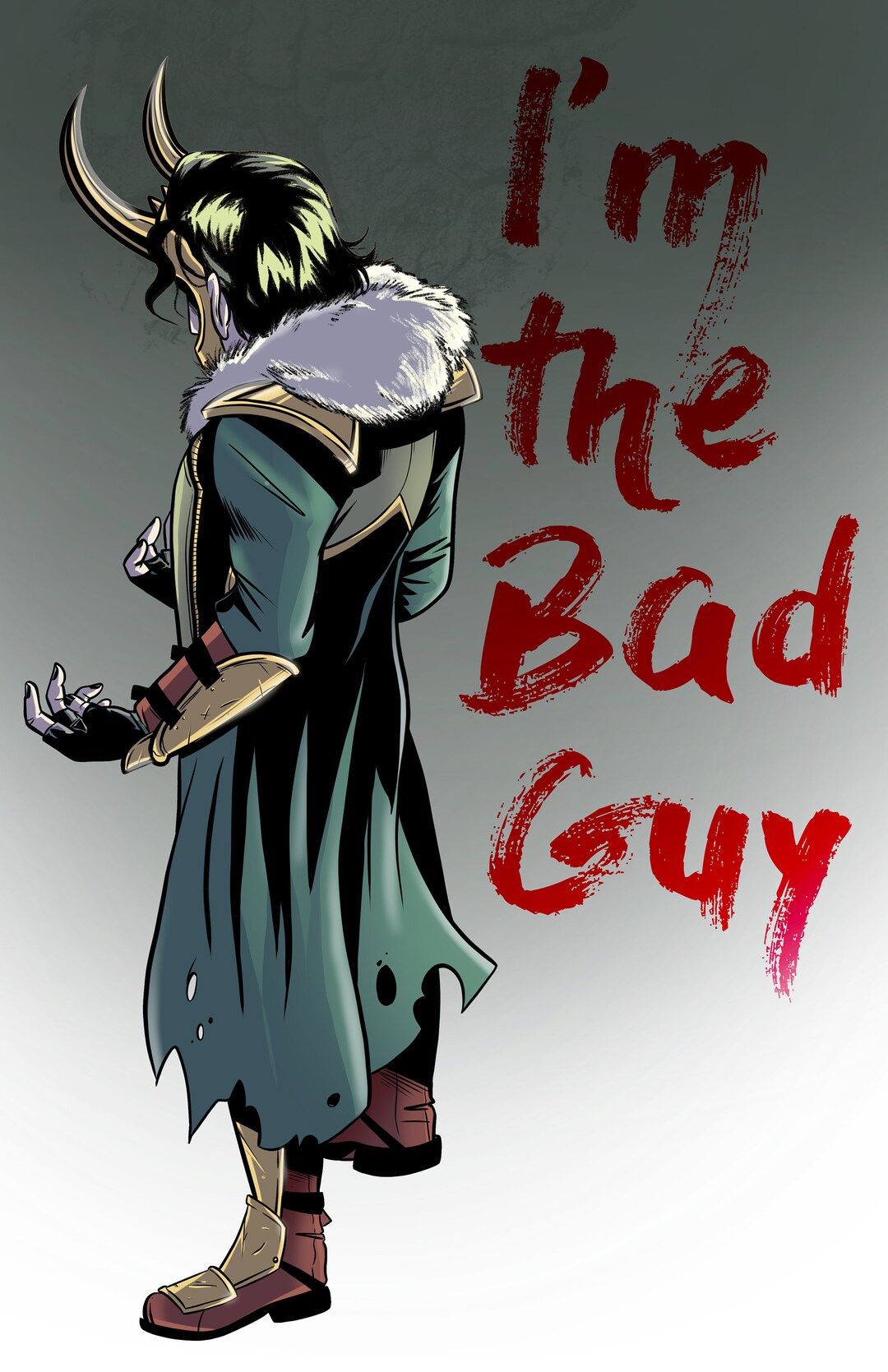 Loki: I'm the Bad Guy Print - Etsy