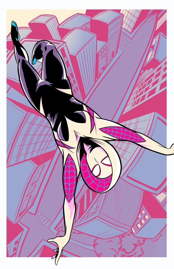 Spider Gwen Print - Etsy