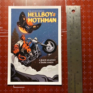 Mothman | Hellboy | Comic Cover | Mystery Book | Art Print | Fan Art - Etsy