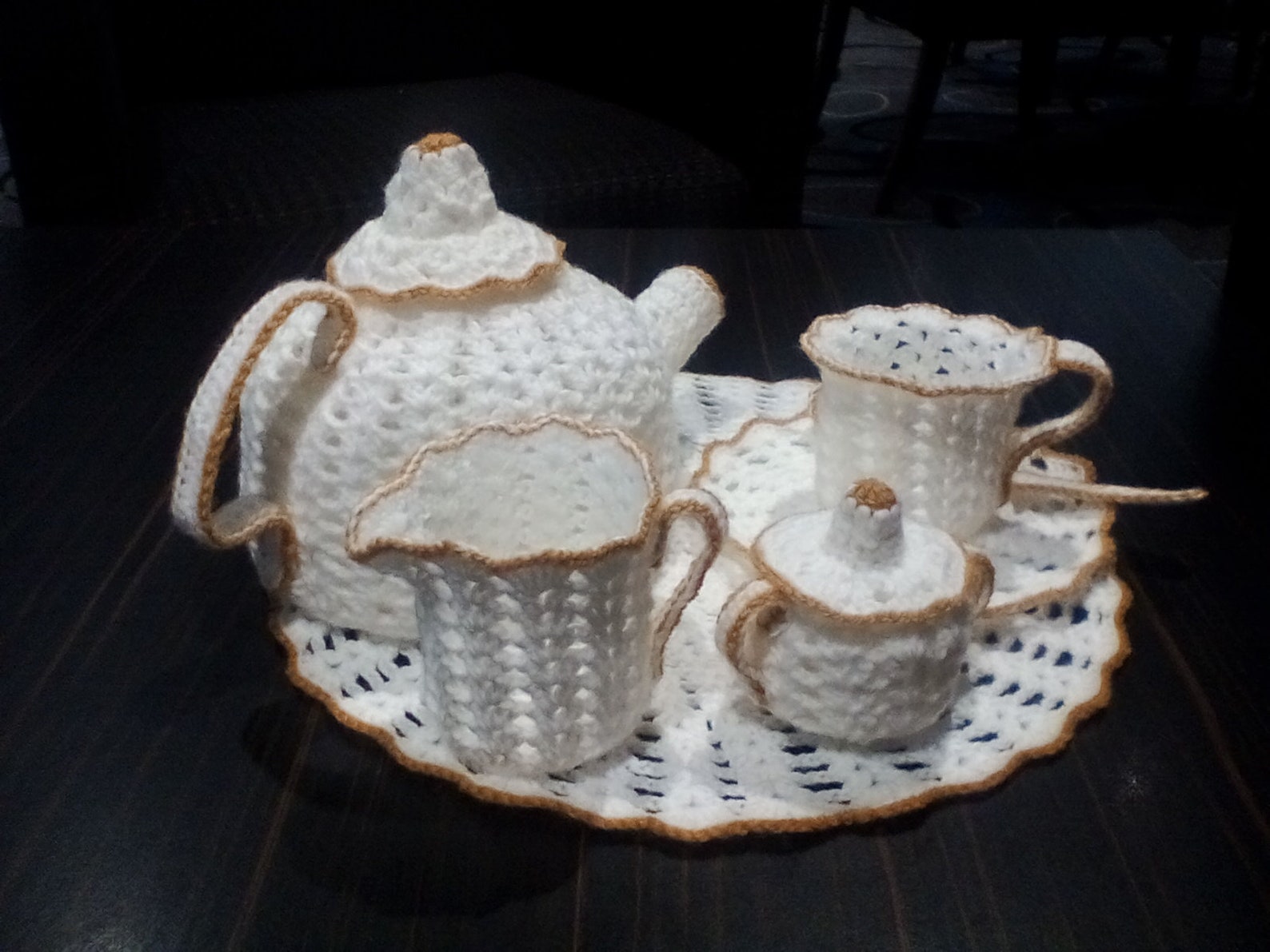 Tea Set Crochet Pattern With Teapot - Etsy