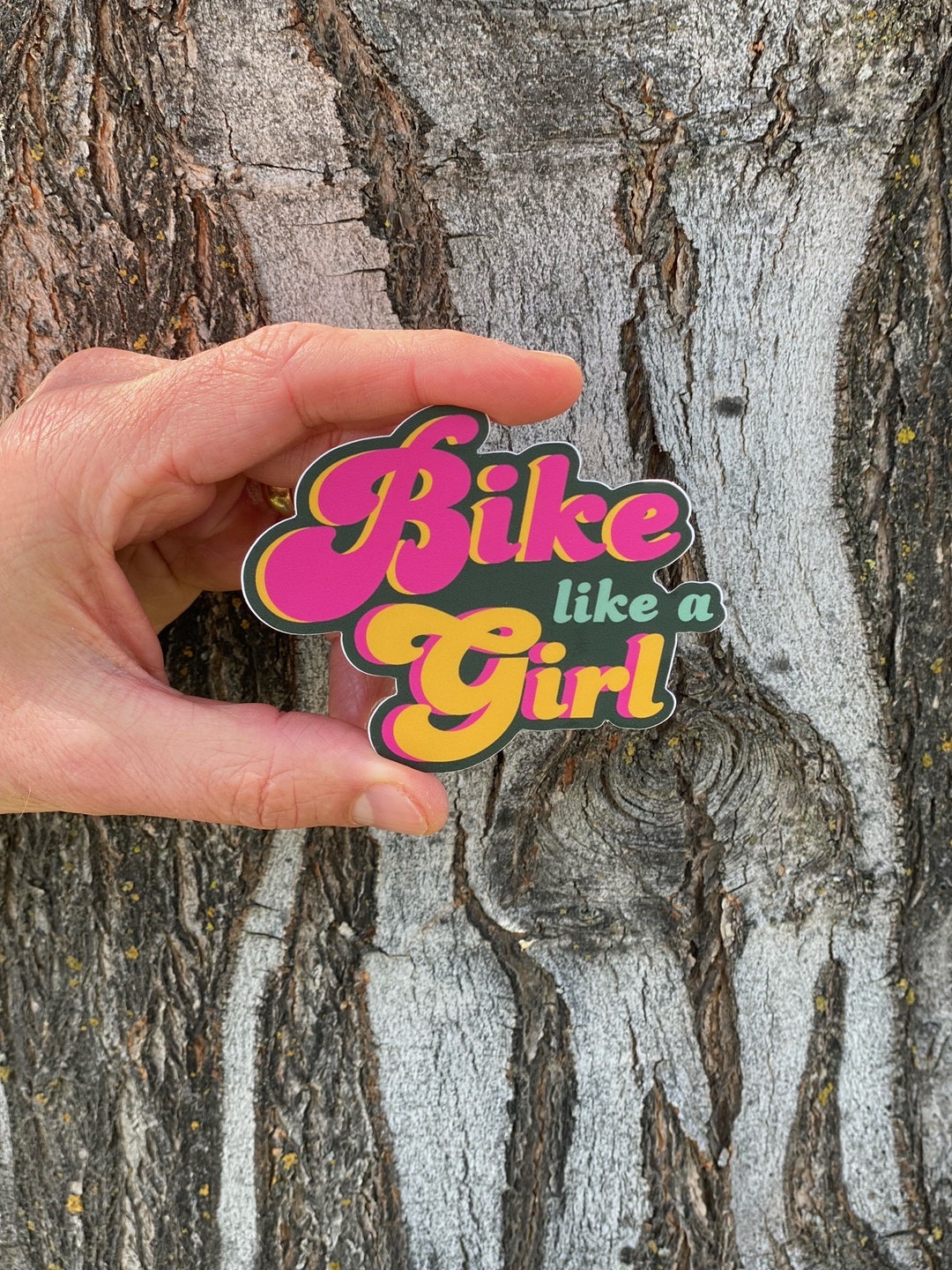Bike Like a Girl Sticker, Bike Sticker, Mountain Biking Sticker, Road ...