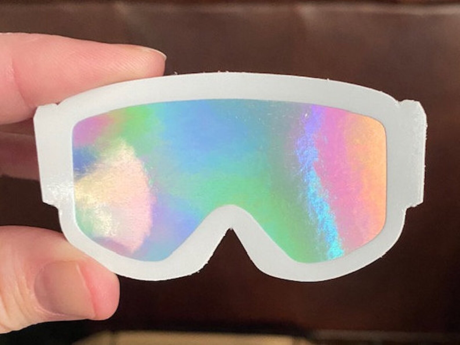 Ski Goggle Holographic Sticker, Holographic Sticker, Ski Goggle Sticker ...