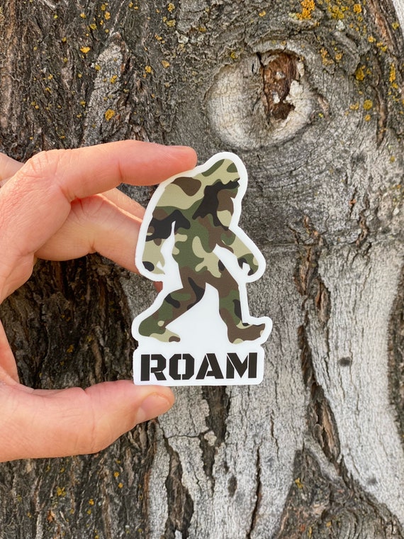 Bigfoot Roam Sticker Bigfoot Sticker Sasquatch Sticker Yeti | Etsy