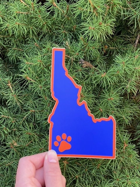 Boise State Inspired Idaho Dog Paw Stickers 2 Sizes Available - Etsy UK