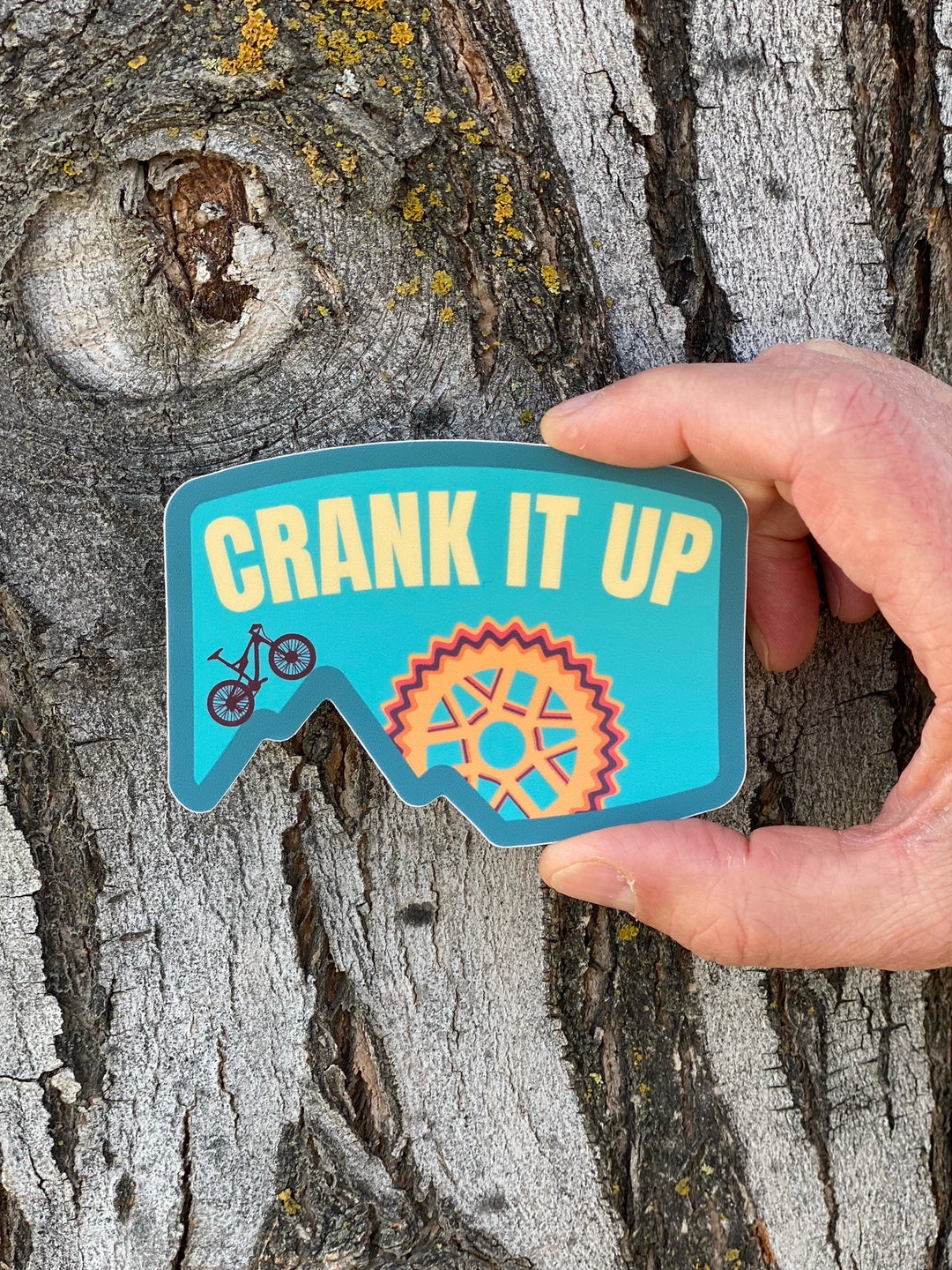 Crank It up Biking Sticker, Mountain Bike Sticker, Road Bike Sticker - Etsy