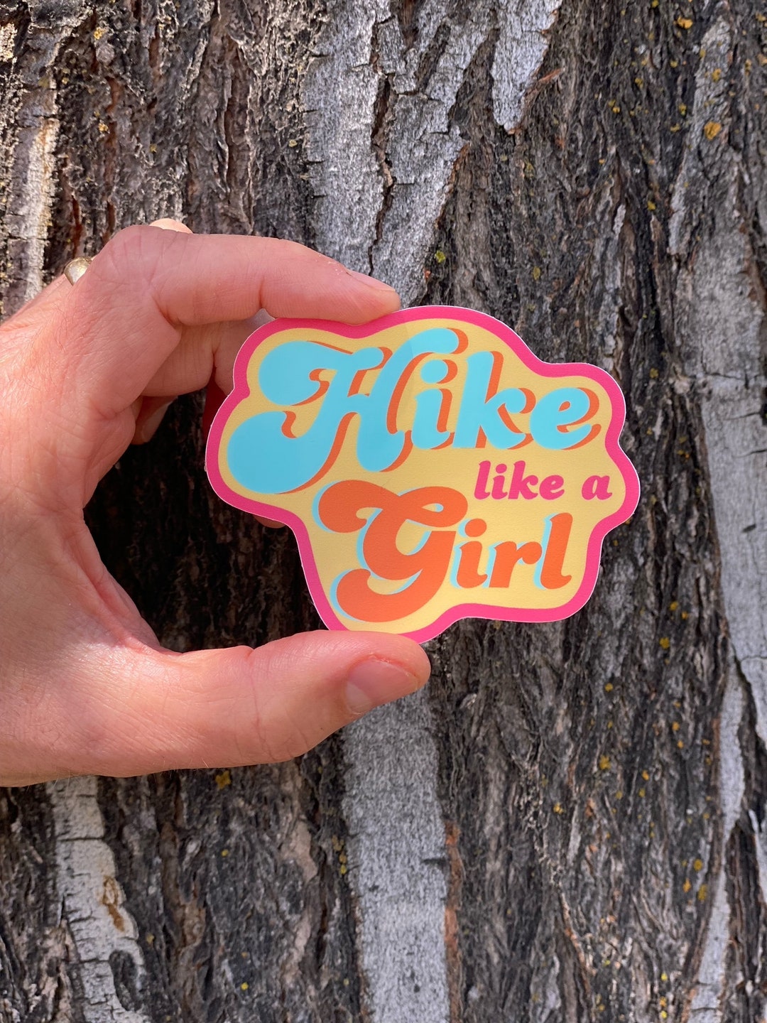 Hike Like a Girl Sticker, Hiking Sticker, Women Who Explore, Women Who ...