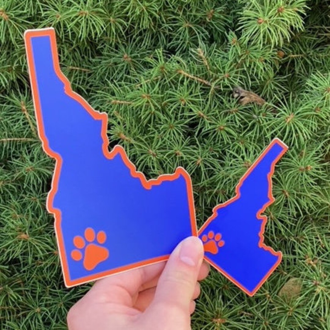 Boise State Inspired Idaho Dog Paw Stickers 2 Sizes Available, BSU ...