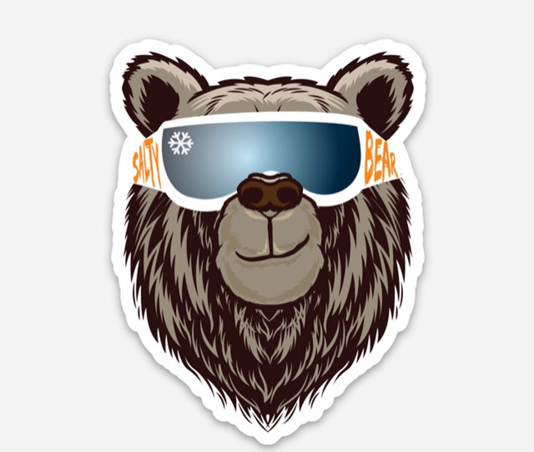 Salty Bear With Ski Goggles, Bear With Goggles, Bear With Ski Goggles ...