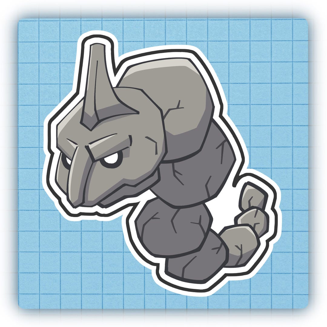 Pokemon Onix Vinyl Sticker - Etsy