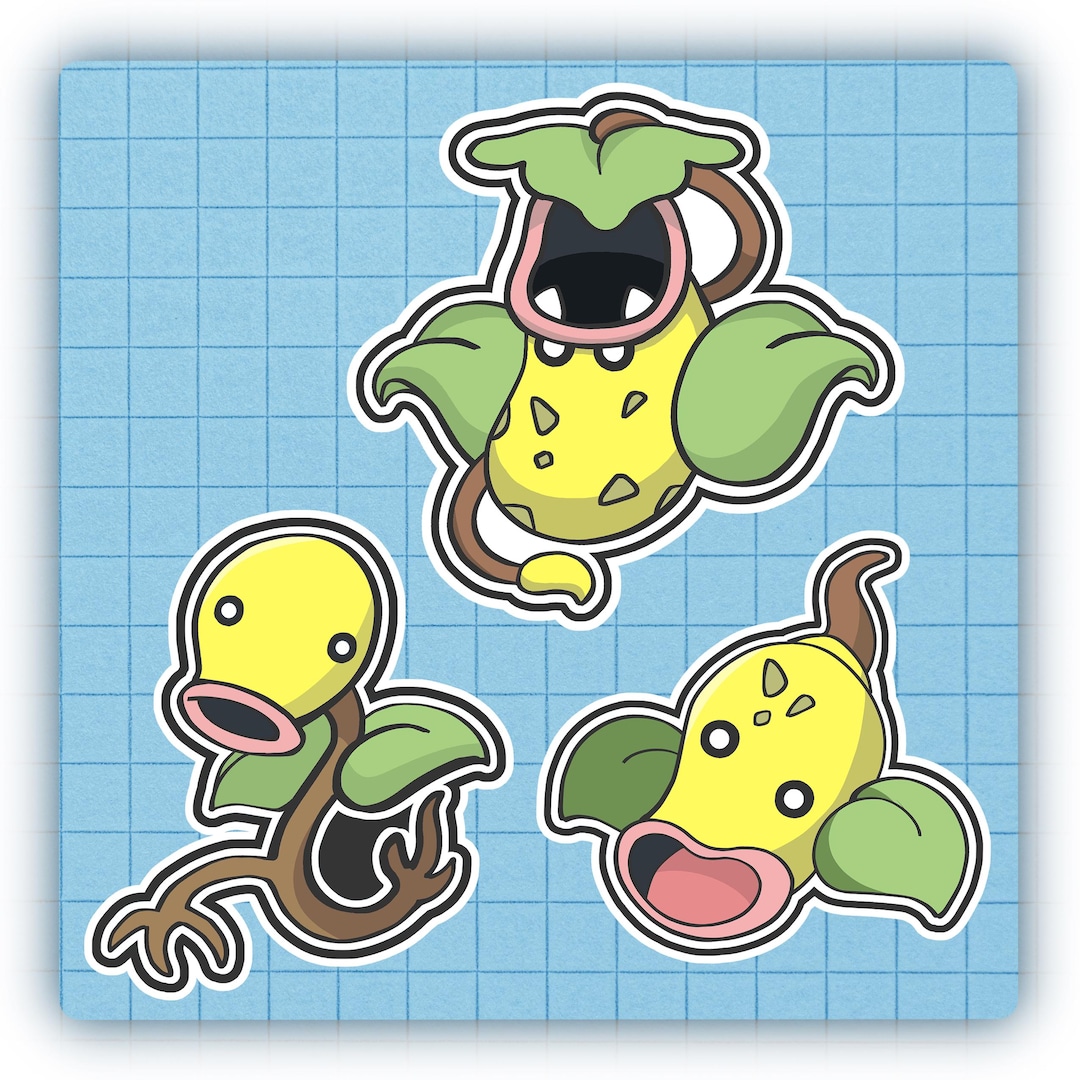 Bellsprout Weepinbell Victreebel Pokemon Stickers - Etsy
