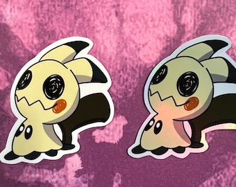 Embellishments x2 Holo Mimikyu Pokemon Decal Sticker Paper, Party ...