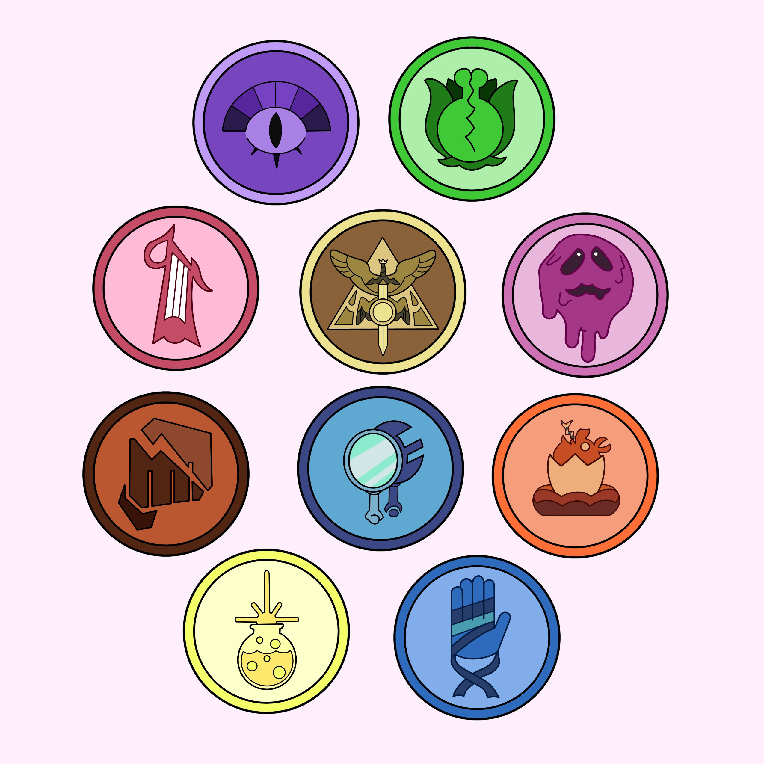 Owl House Coven Sigil Holographic Stickers - Etsy Canada