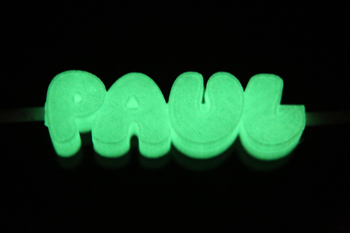 Glow in the Dark Name Tags 3D Printed Name Tags USB Tag Iphone - Etsy