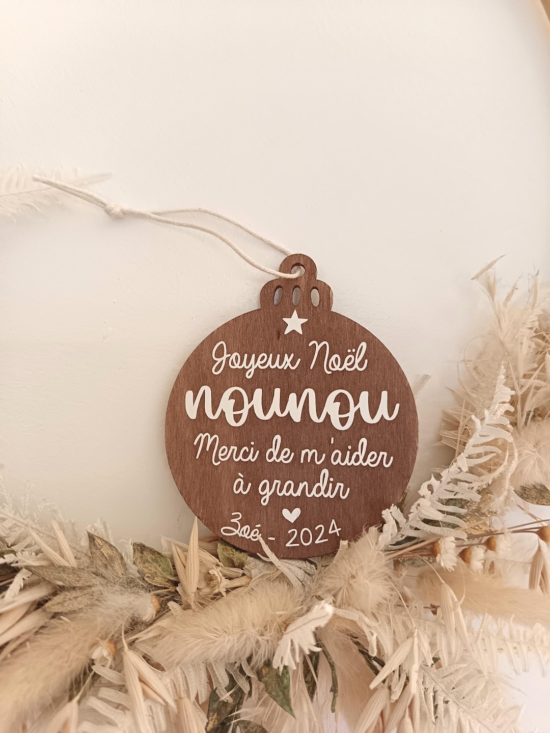 Merry Christmas Bauble Nanny, Christmas Bauble, Personalized Christmas ...