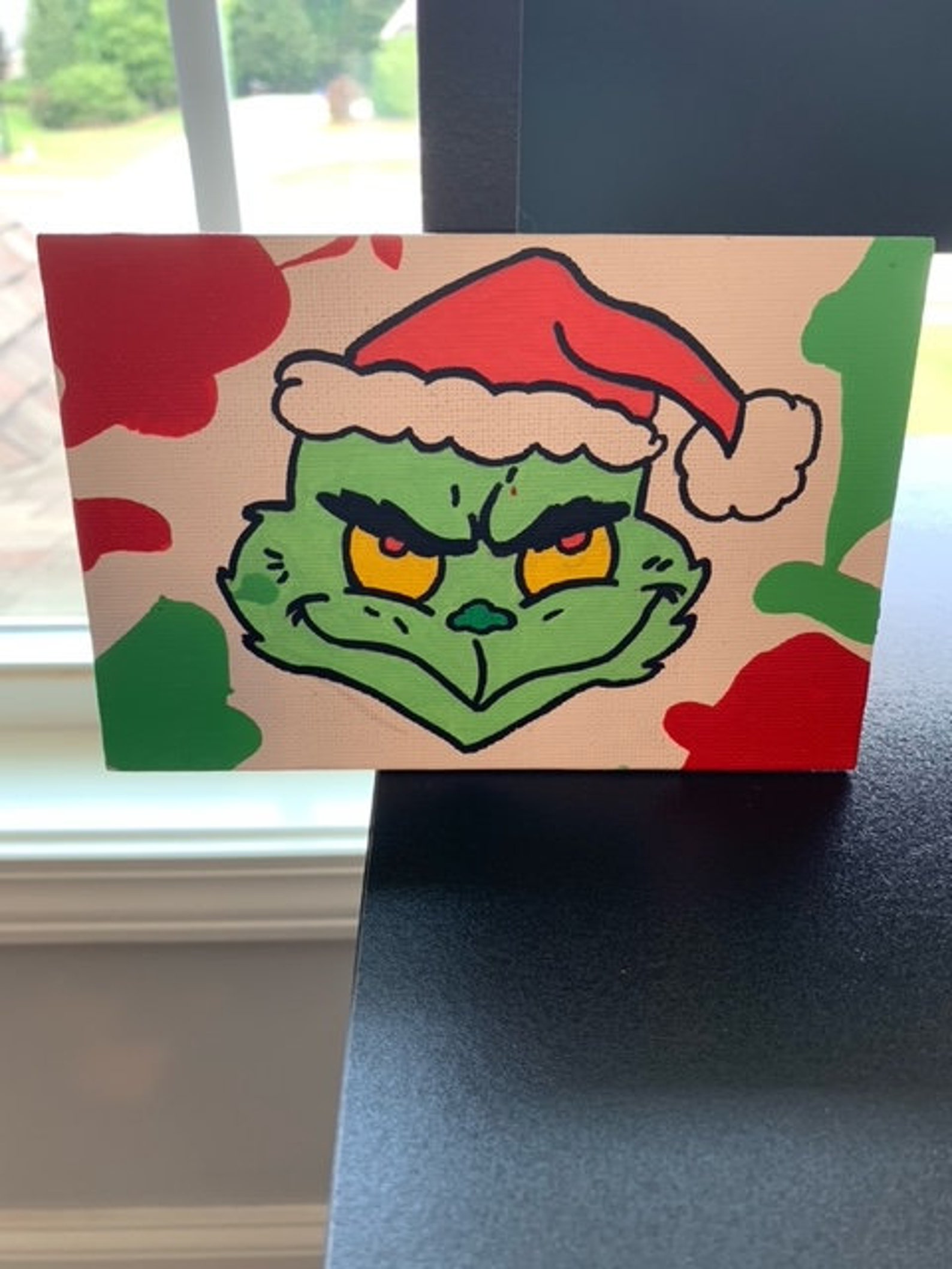 The Grinch Red and Green Painting - Etsy