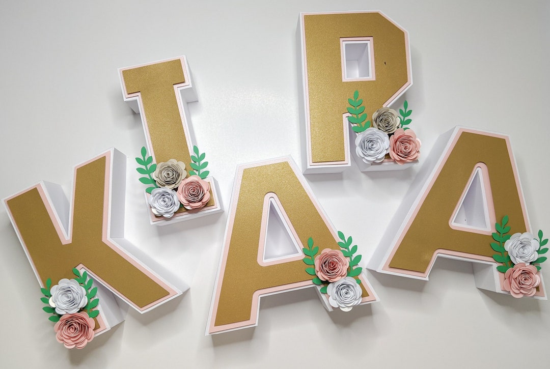 3D Letter Birthday | Alphabet Birthday Party Decor | Customized Letters ...