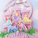 Cake Topper Princess Birthday Princess Decorations Pink Girl Party Pink ...