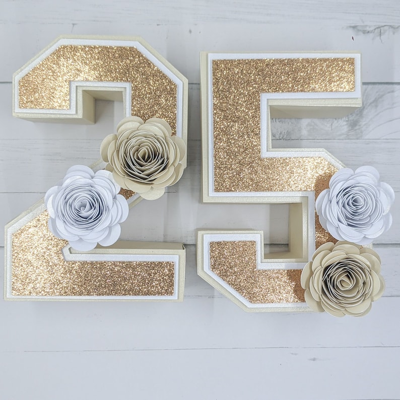 3D Number Birthday Number Birthday Party Decor 3D Number - Etsy