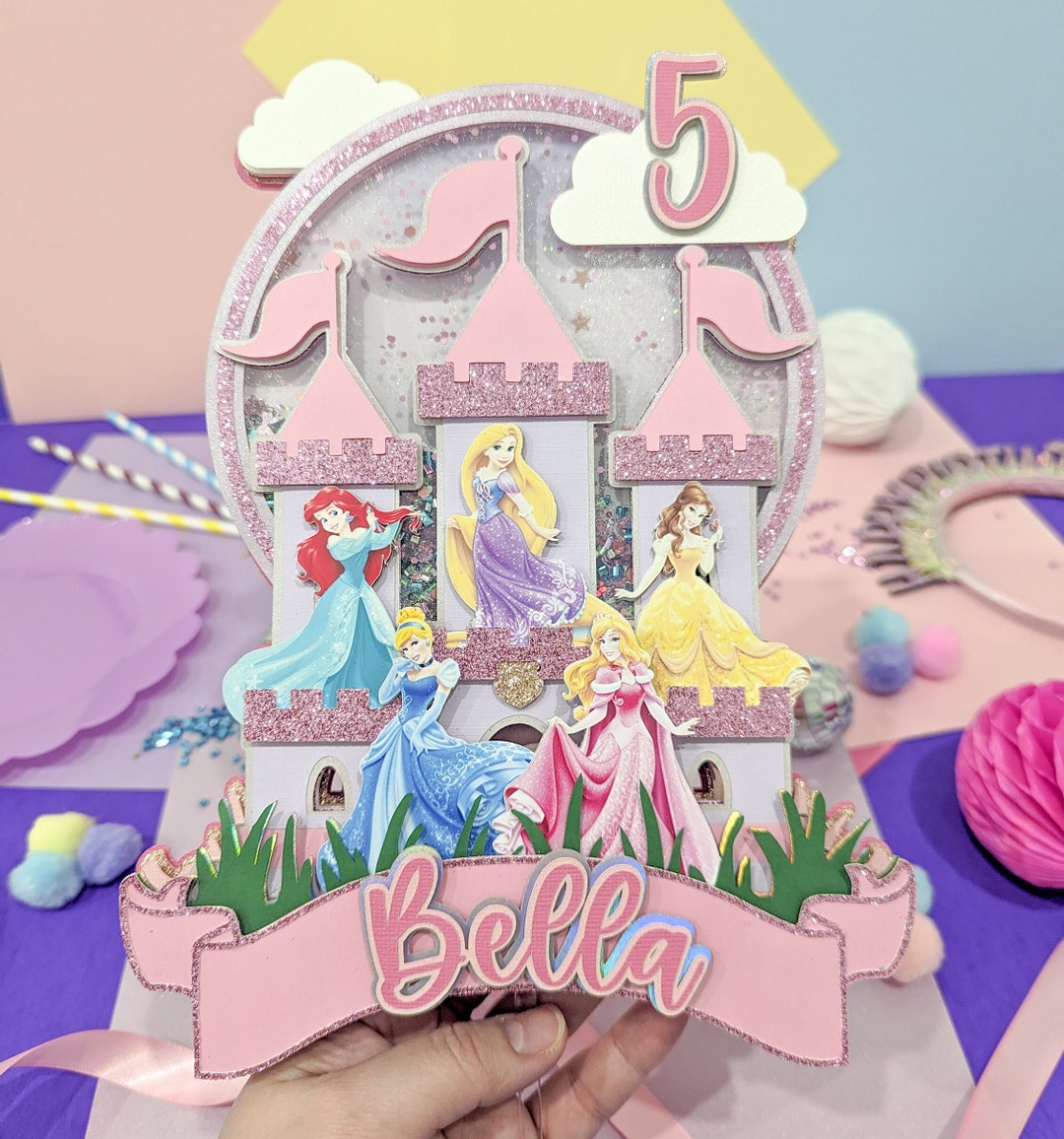 Princess Cake Topper, Princess Birthday Party Decorations, Princess ...