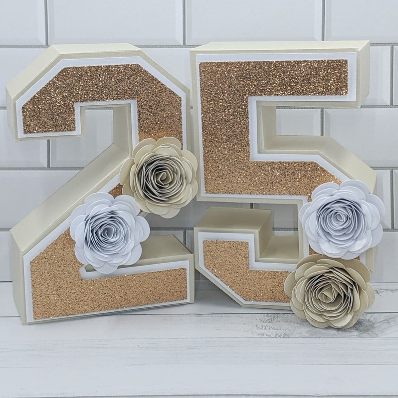 3D Number Birthday Number Birthday Party Decor 3D Number - Etsy