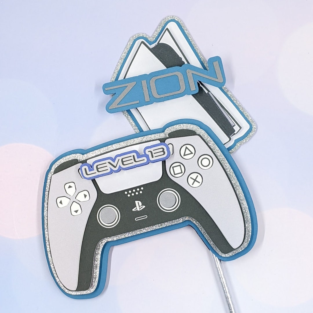 Cake Topper PS5 Geburtstag Game Controller Kuchen PS5 Party-Design PS5 ...