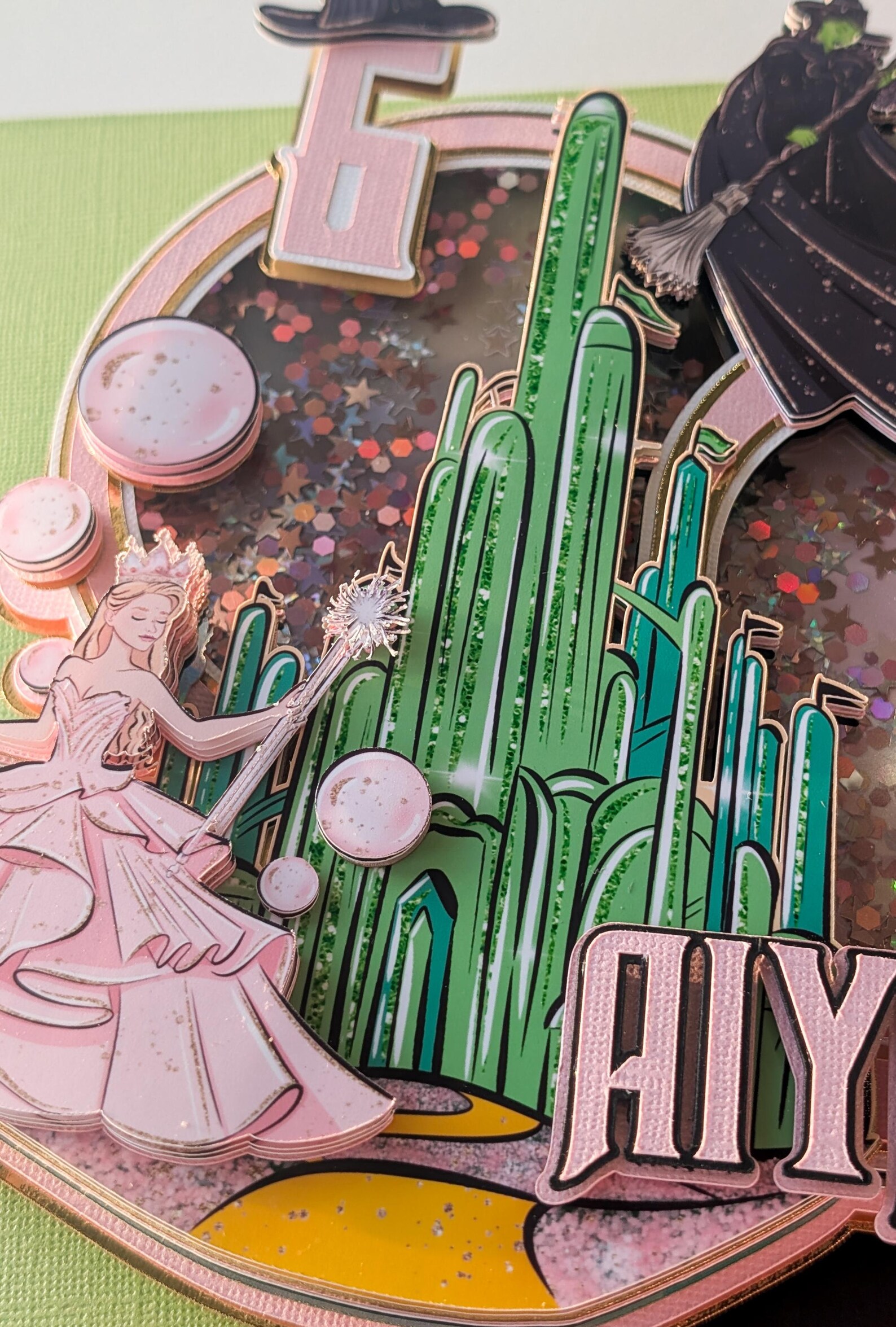 Wicked Themed Cake Topper, Elphaba & Glinda Birthday Decor, Broadway ...